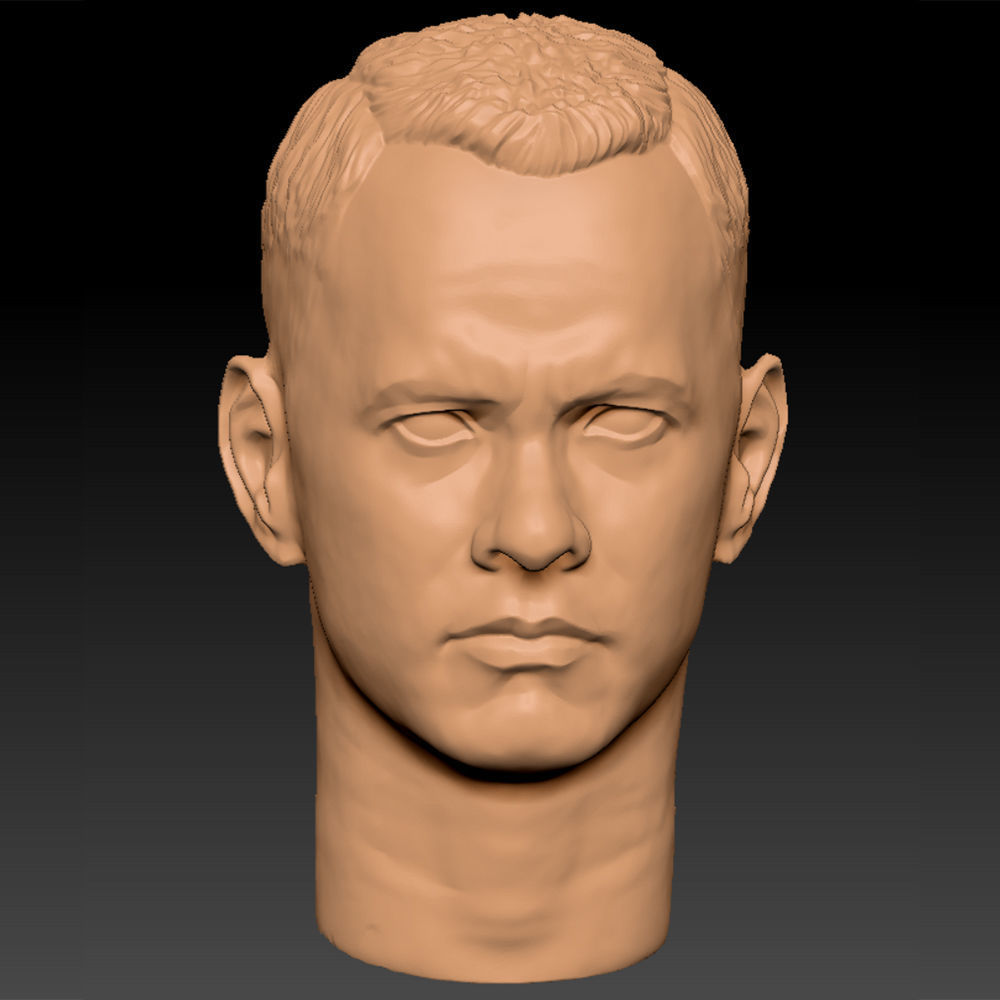 The Forrest Gump Tom Hanks Head sculpture 3D print model 3D model 3D ...