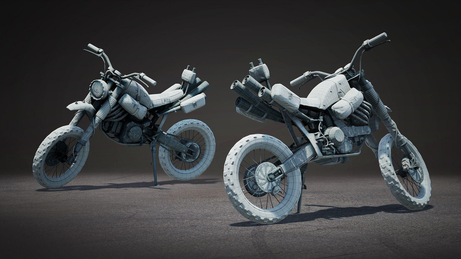 3D model Last Guns - Doomsday Bike VR / AR / low-poly | CGTrader