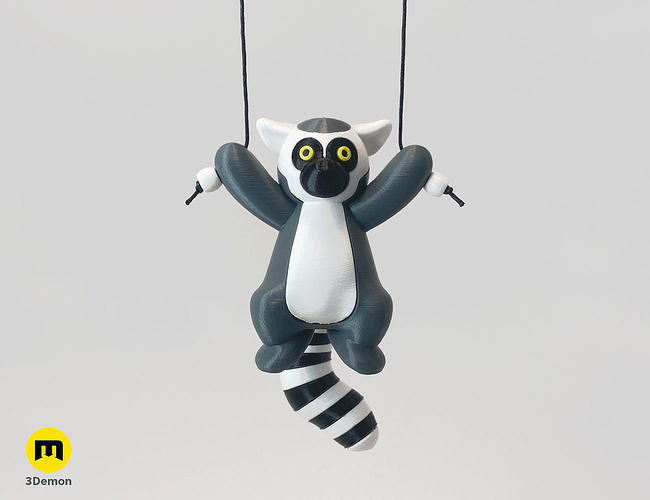 Climbing Lemur Toy 3D model 3D printable | CGTrader