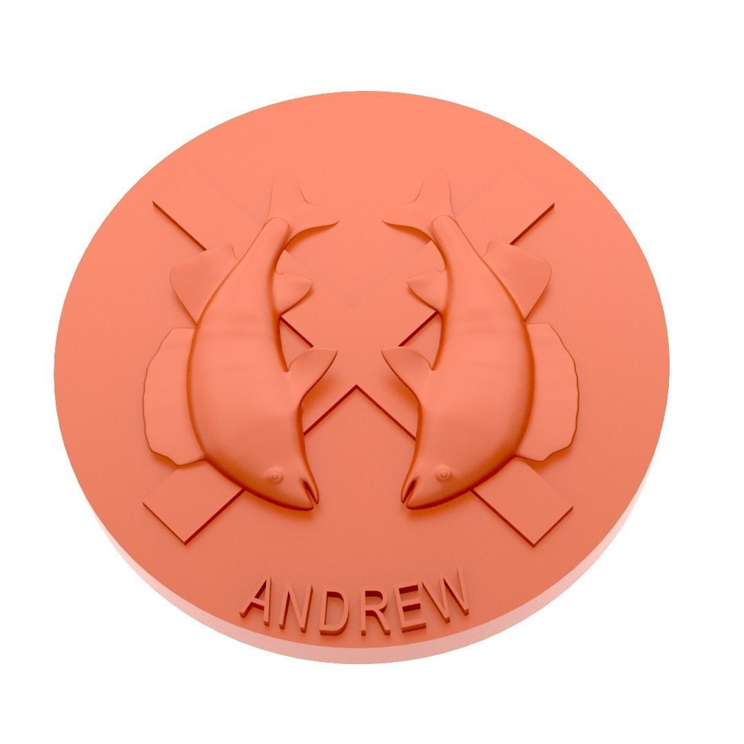 Symbols of the Apostles - ANDREW 3D model | CGTrader