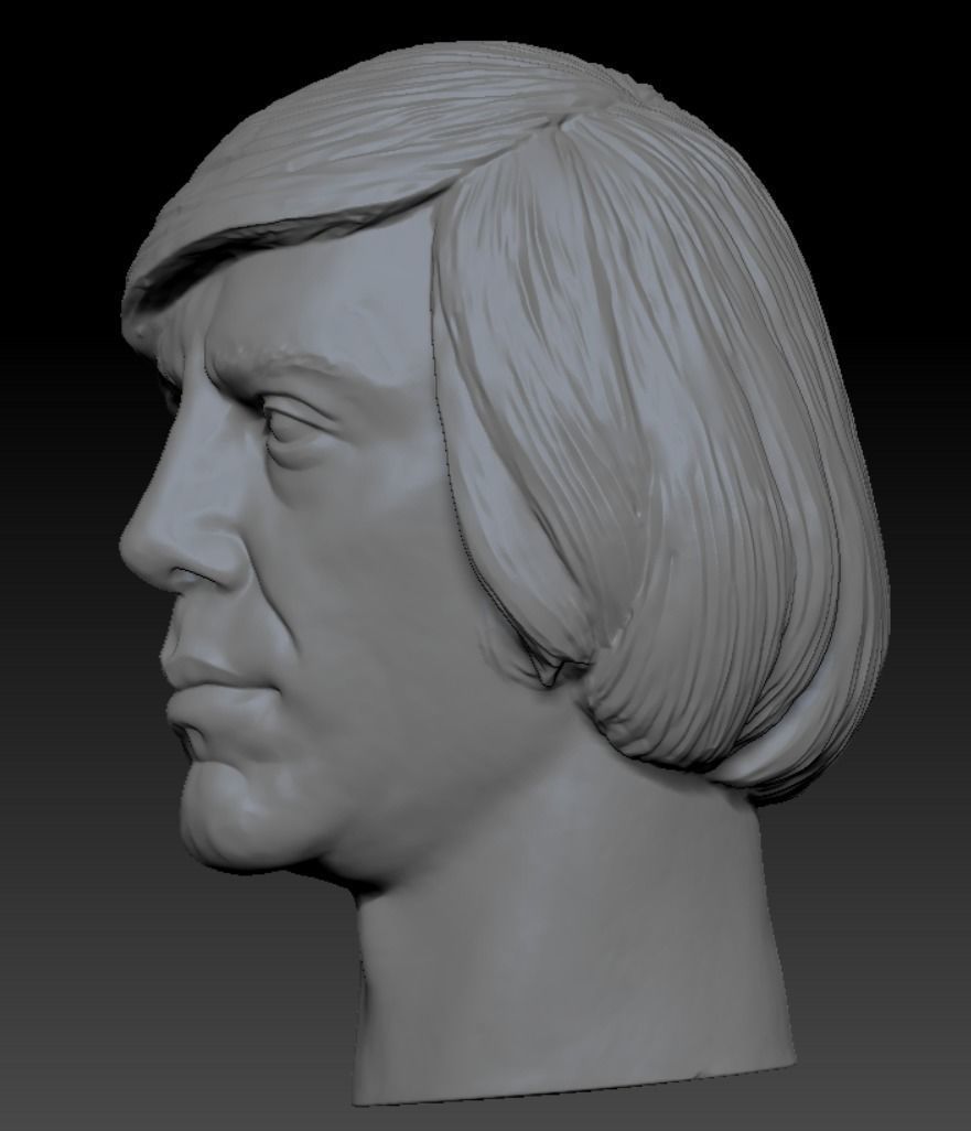 Anton Chigurh Javier Bardem Head sculpture 3D print model 3D model 3D ...