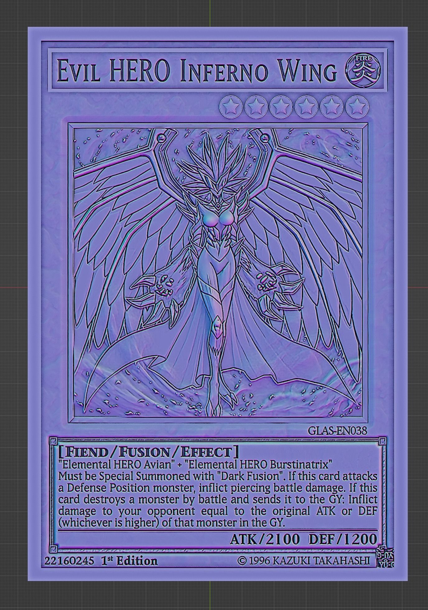 elemental hero inferno wing - yugioh 3D model 3D printable | CGTrader