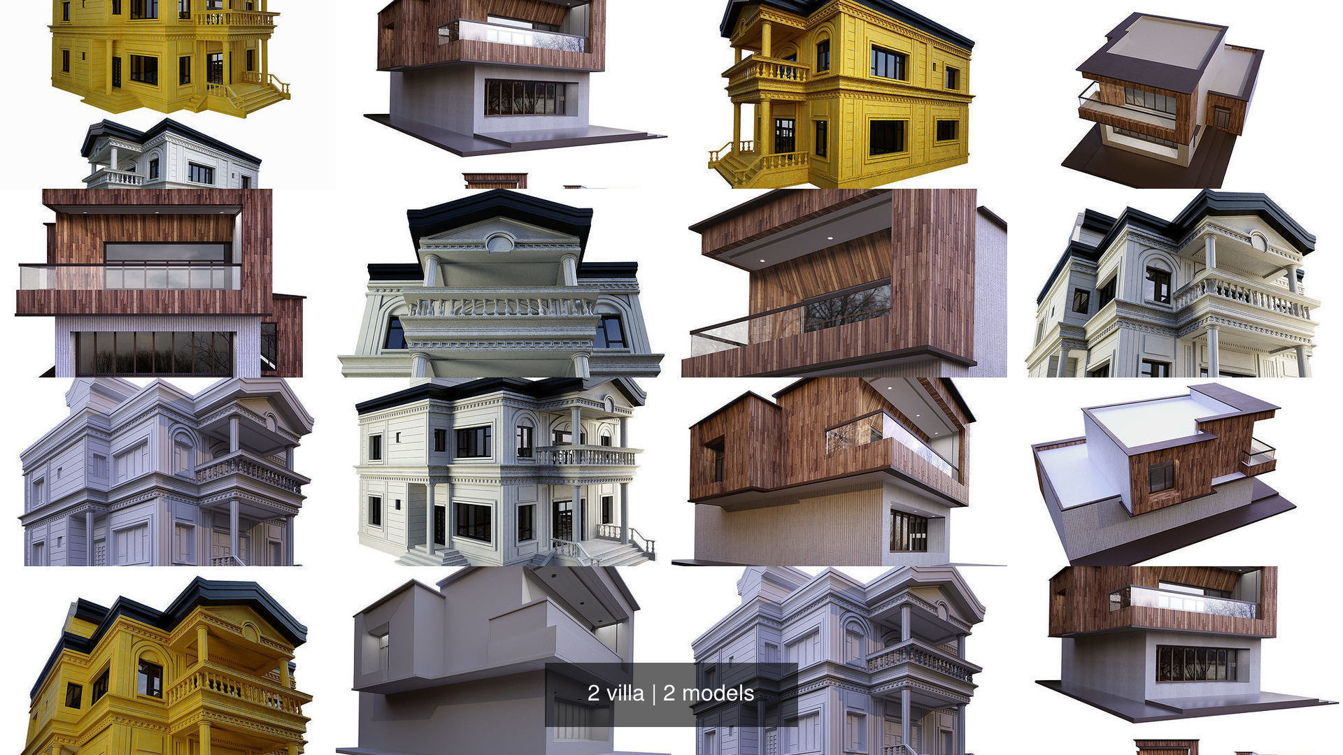 2 villa 3D Model Collection | CGTrader