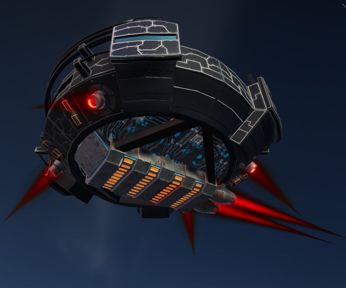 3D model 3D Sci-Fi Industrial Float Platform VR / AR / low-poly | CGTrader