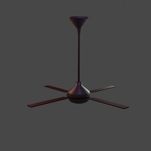 ceiling fan free VR / AR / low-poly 3D model animated | CGTrader