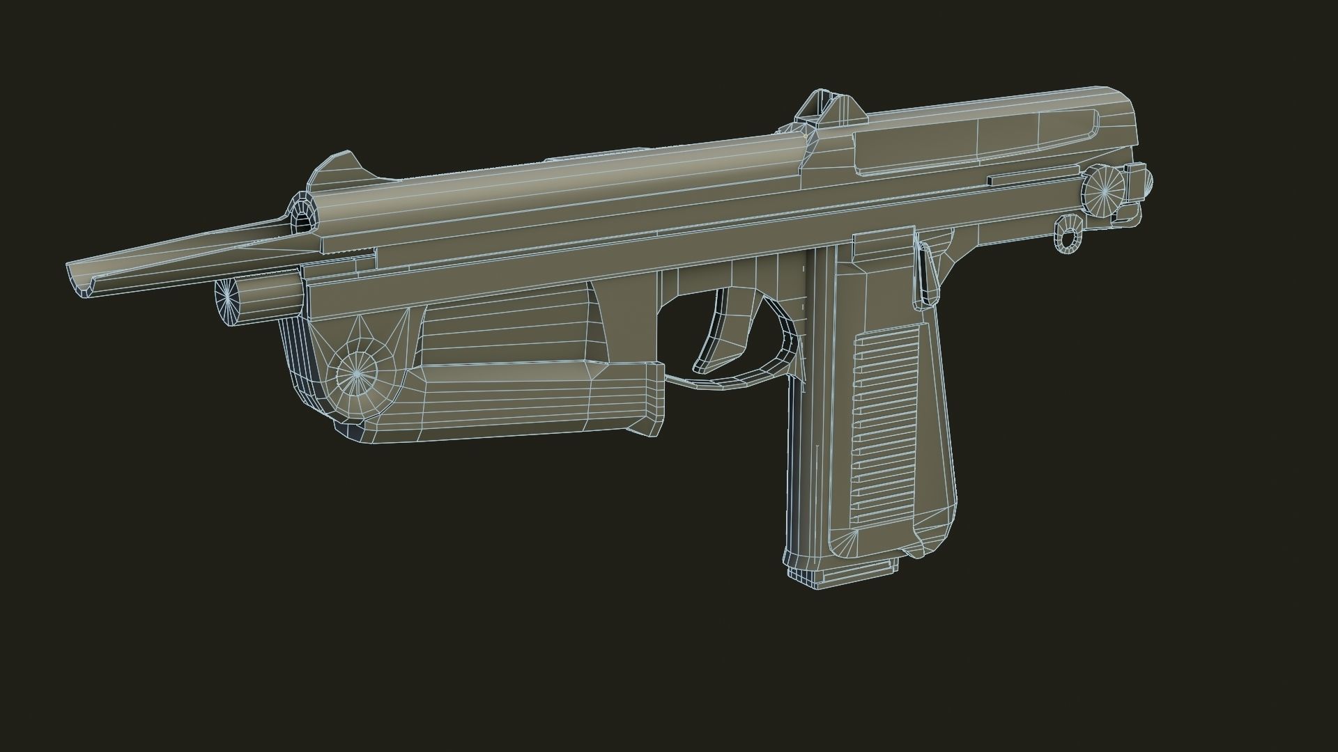 3D model PM63 submachine gun VR / AR / low-poly | CGTrader
