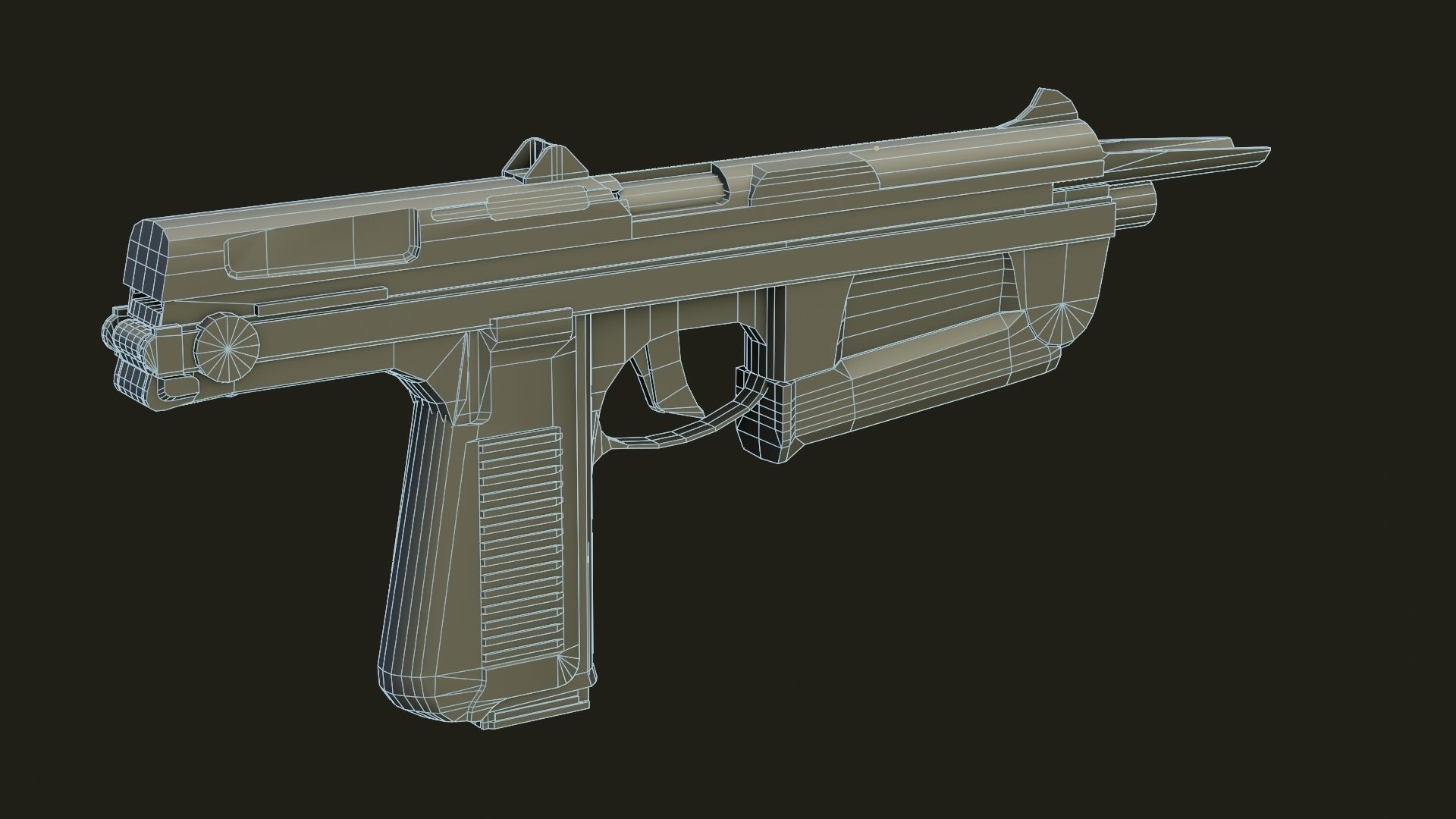 3D model PM63 submachine gun VR / AR / low-poly | CGTrader