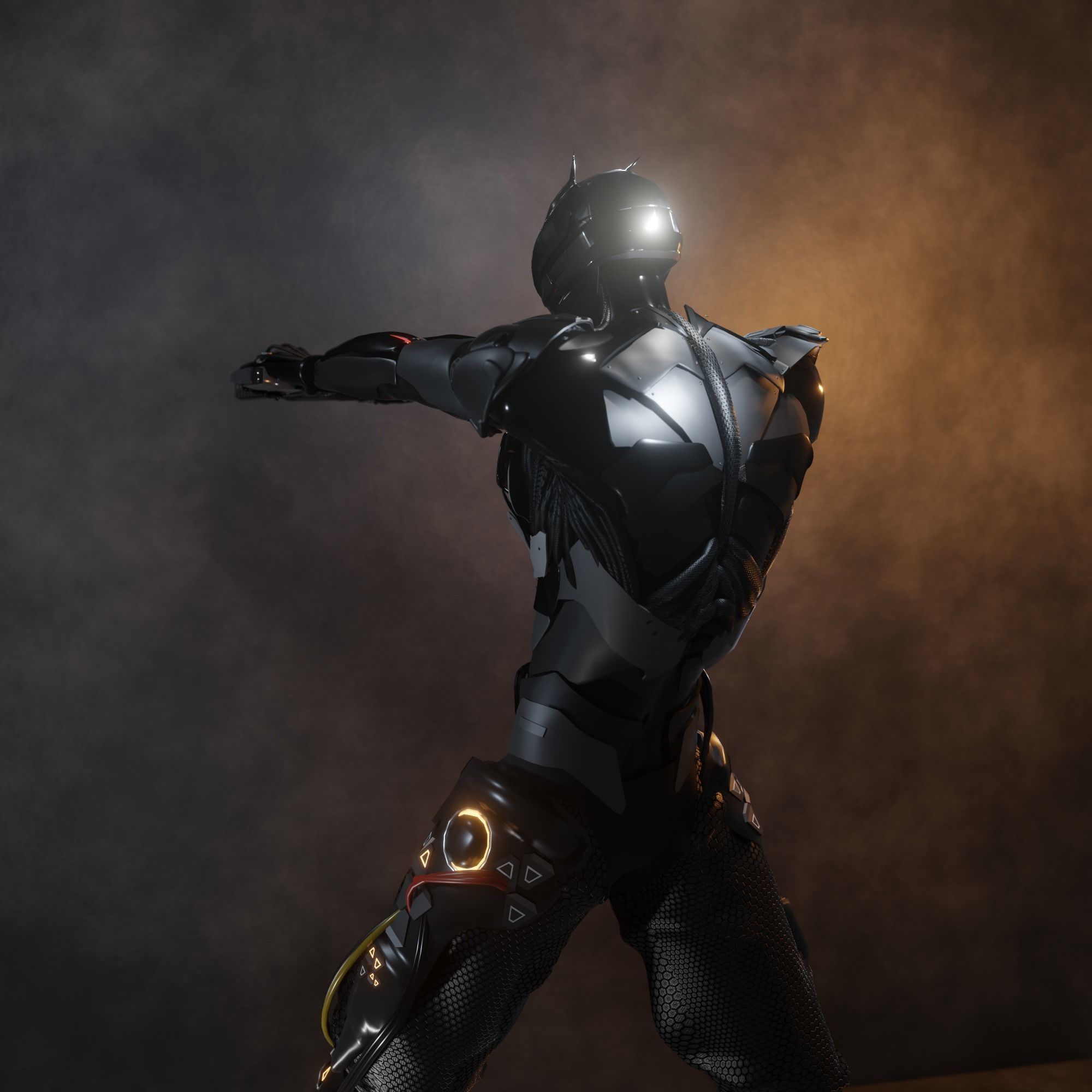 3D model Cyberpunk Armor Pack VR / AR / low-poly | CGTrader