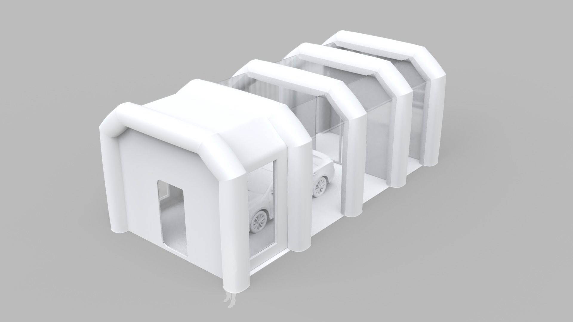 Inflatable Paint Booth 3D model | CGTrader