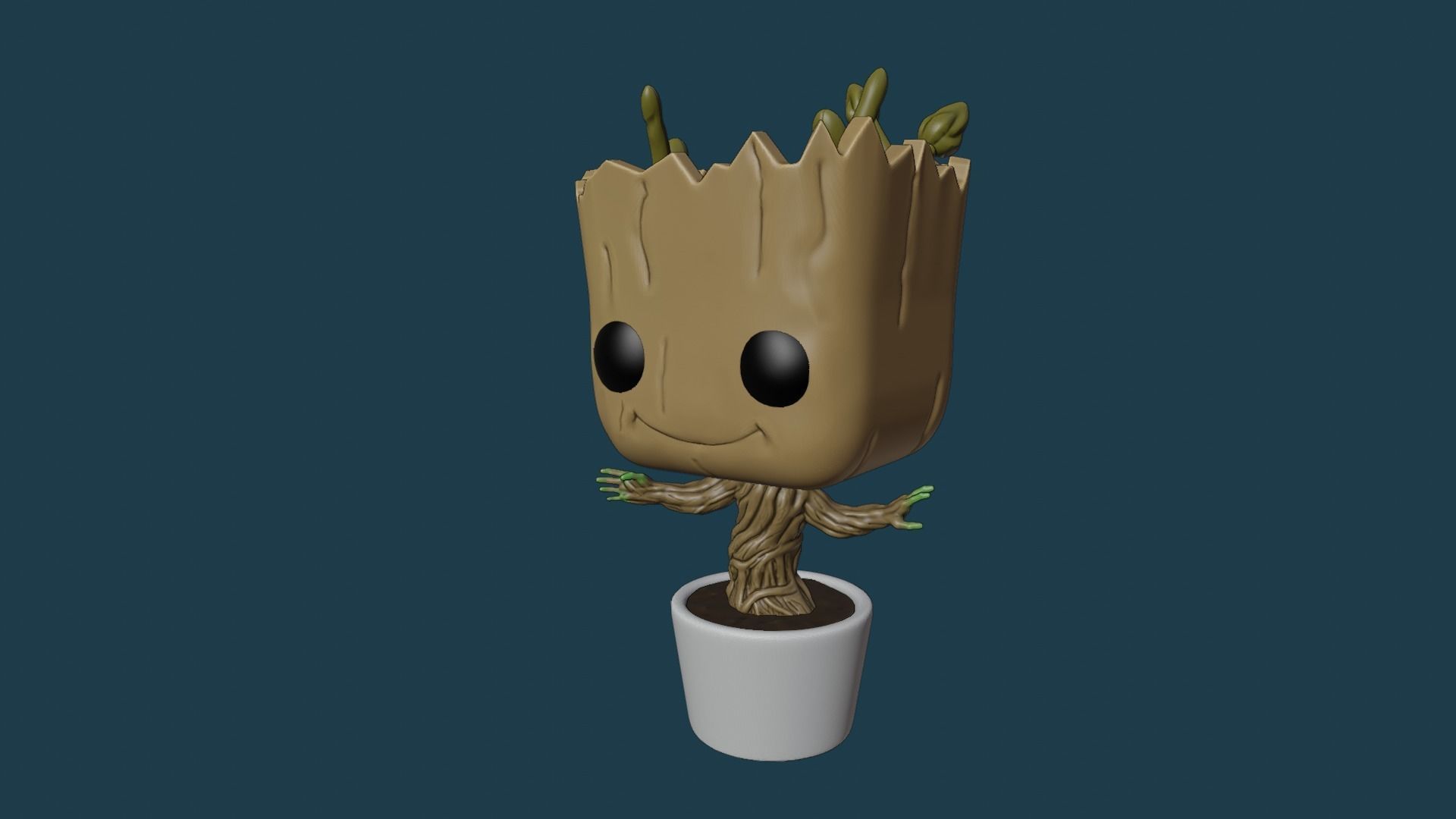 FUNKO POP DANCING GROOT - MARVEL 3D model 3D printable | CGTrader