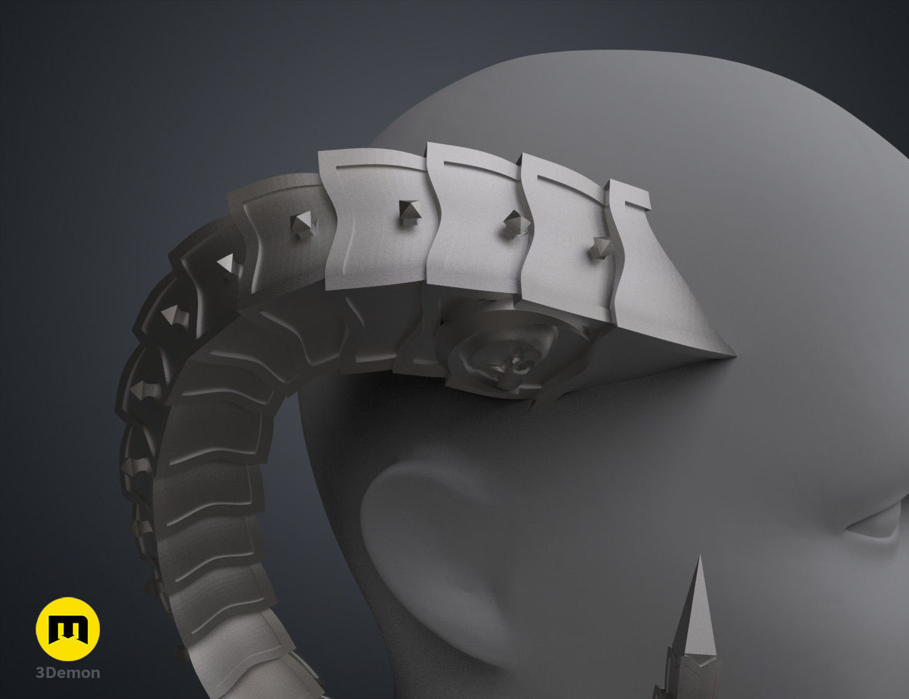 Metal Horns 3D model 3D printable | CGTrader