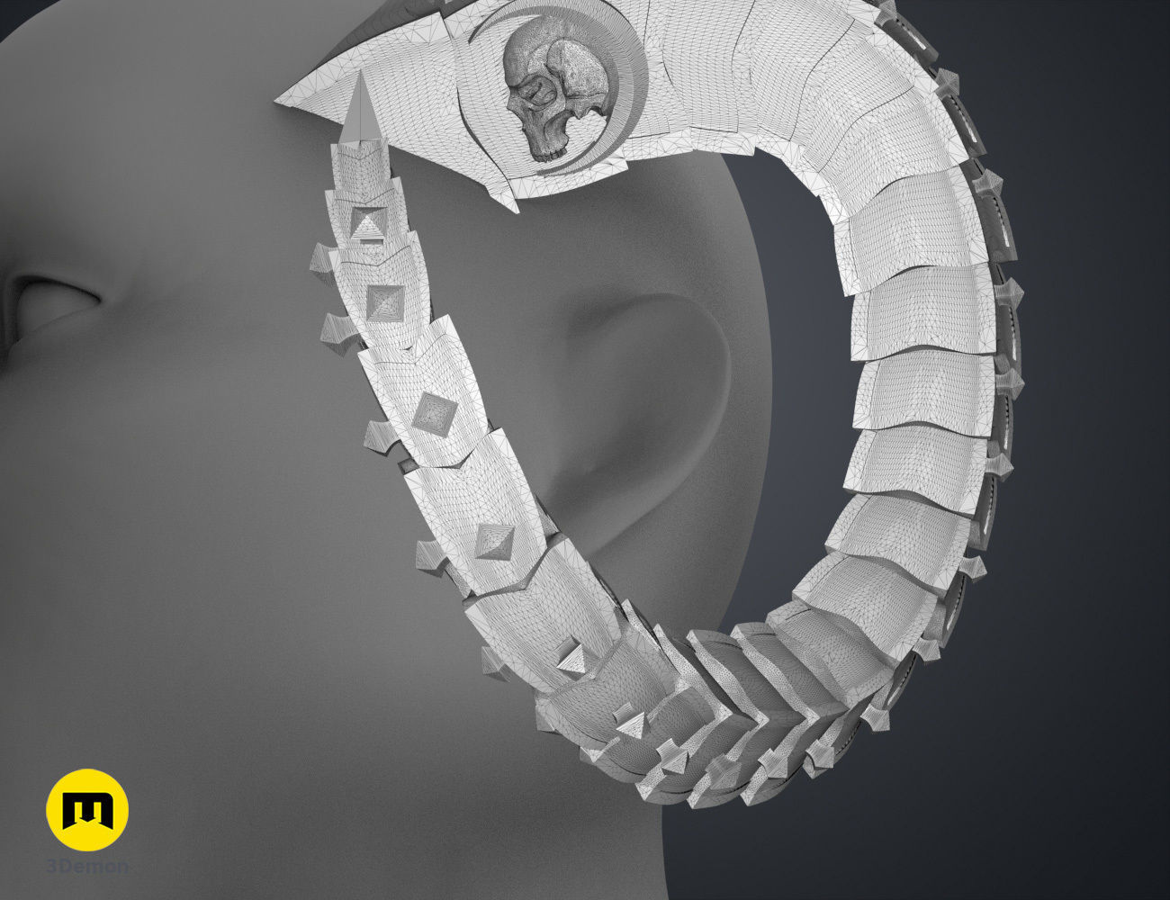 Metal Horns 3D model 3D printable | CGTrader