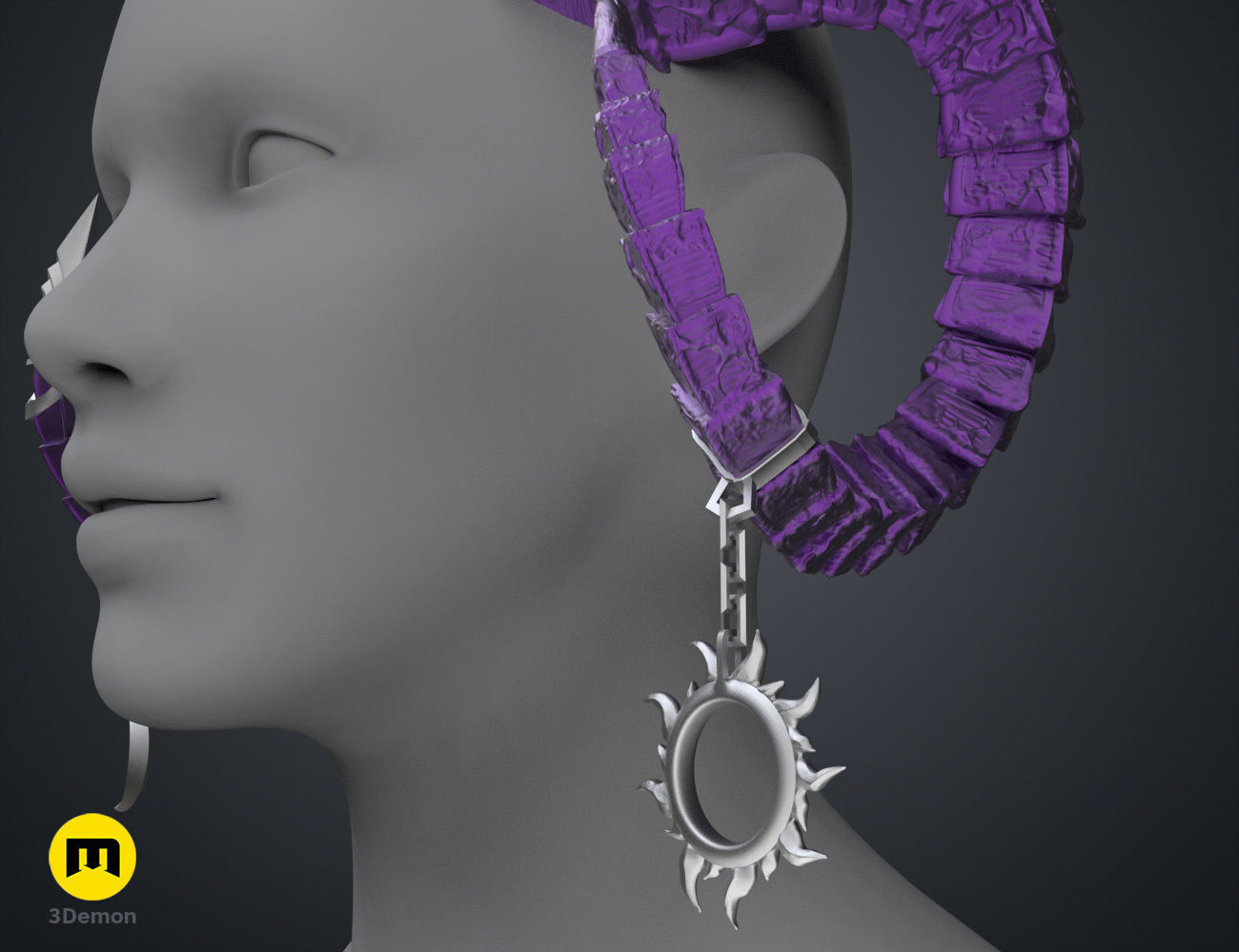 Lucien Tavelle Horns - Critical Role 3D model 3D printable | CGTrader