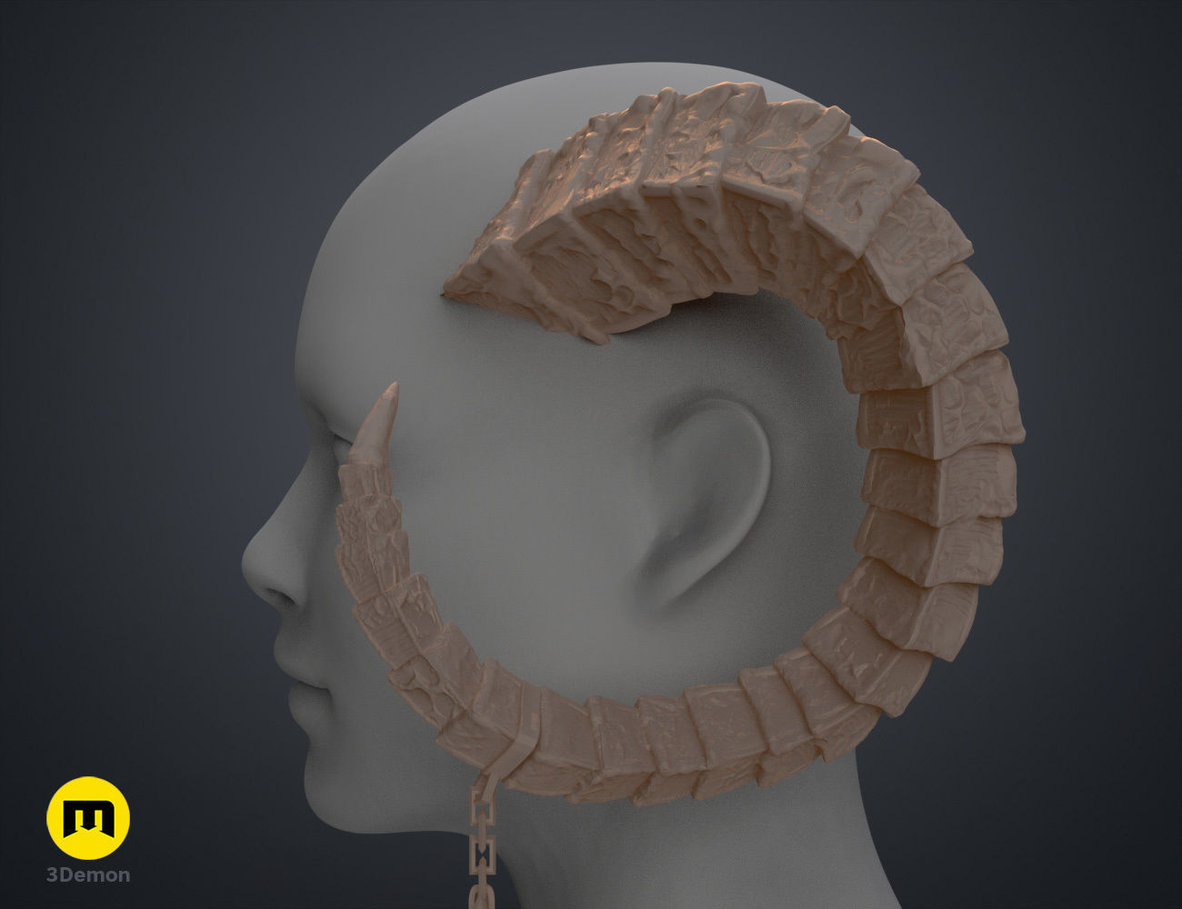 Lucien Tavelle Horns - Critical Role 3D model 3D printable | CGTrader