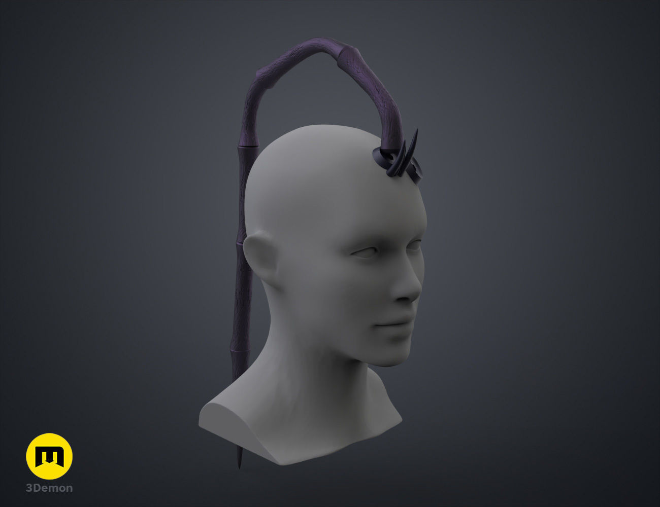 Kerrigan Hair and Horns - StarCraft 3D model 3D printable | CGTrader