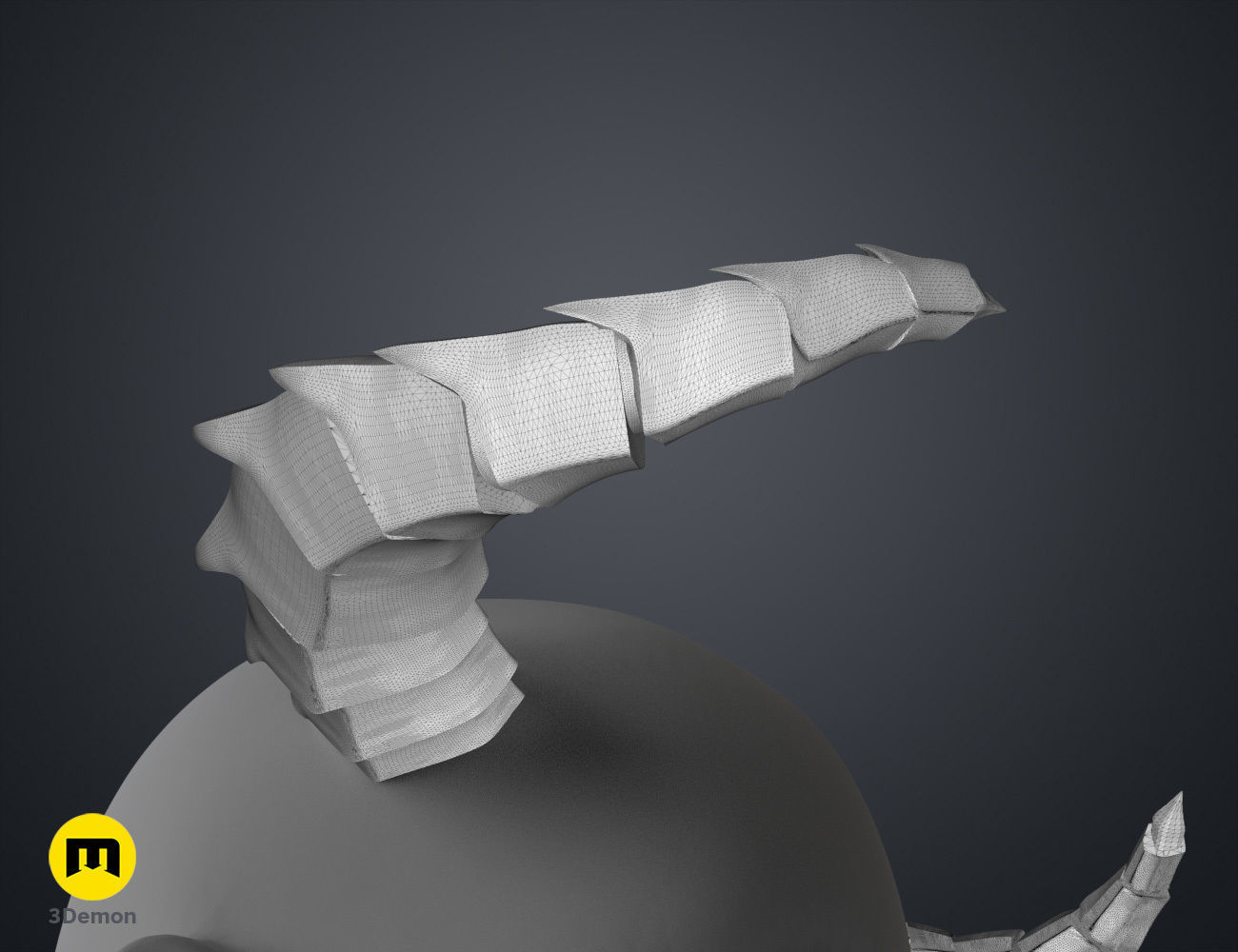 Dragon-Like Horns 3D model 3D printable | CGTrader