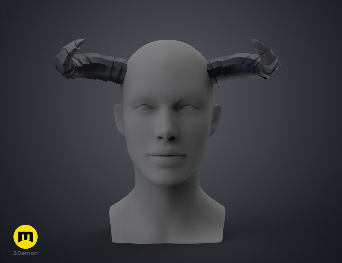 Dragon-Like Horns 3D model 3D printable | CGTrader