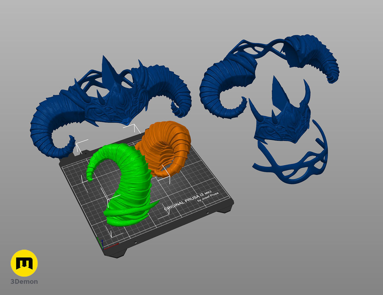 Asmodeus Horns - Critical Role 3D model 3D printable | CGTrader