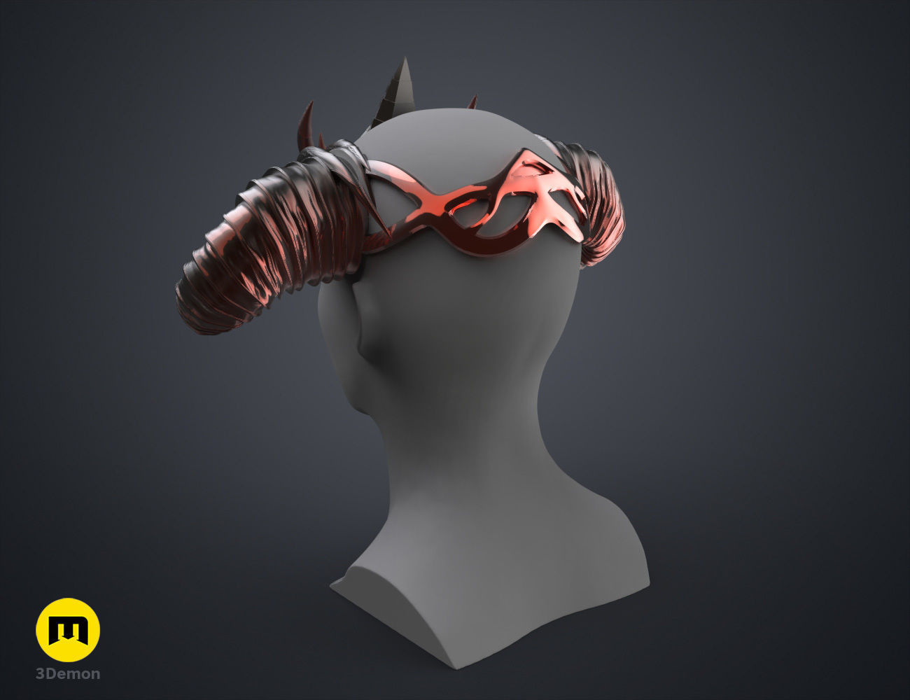 Asmodeus Horns - Critical Role 3D model 3D printable | CGTrader