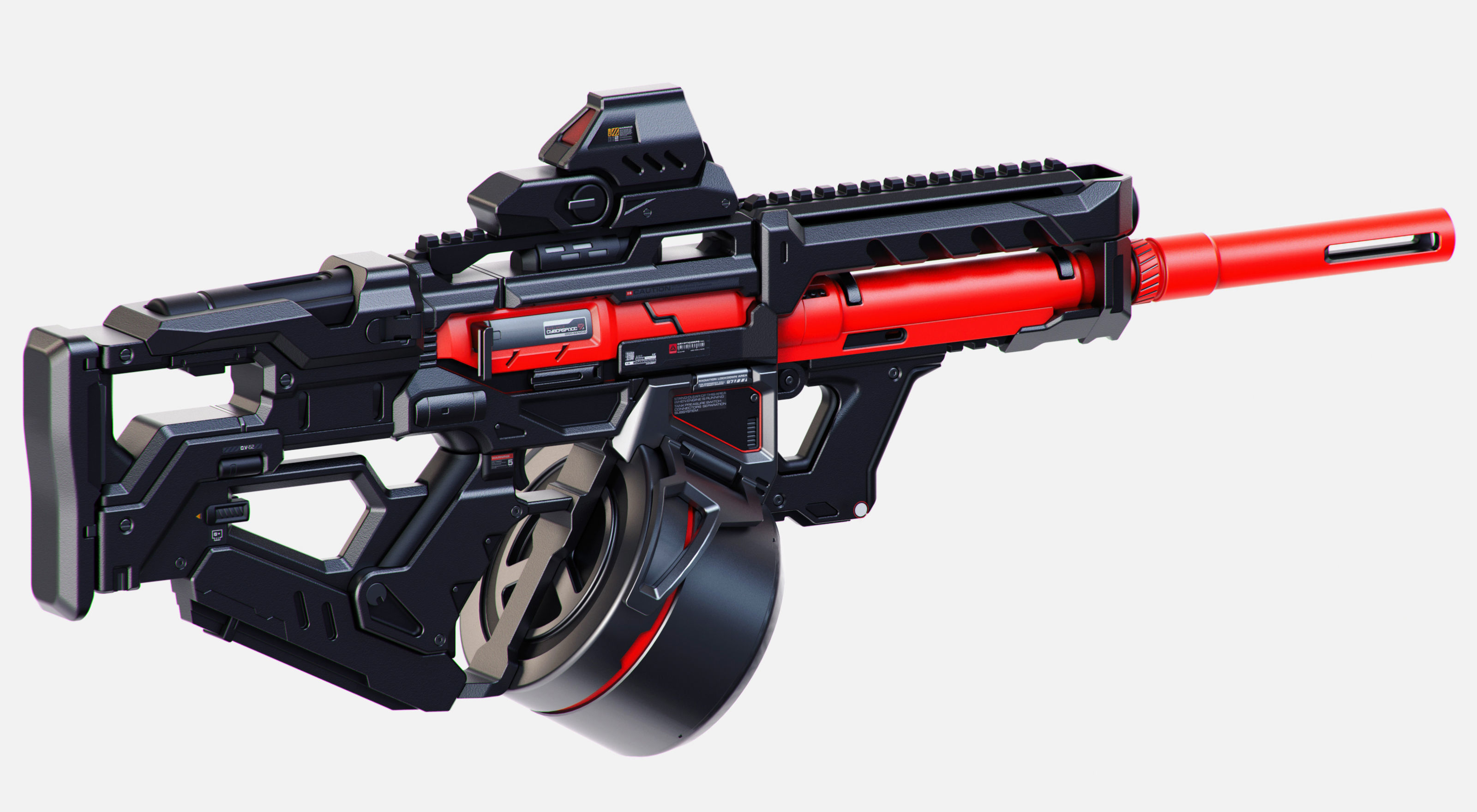 Sci-Fi Rifles Set Kitbash 3D model | CGTrader