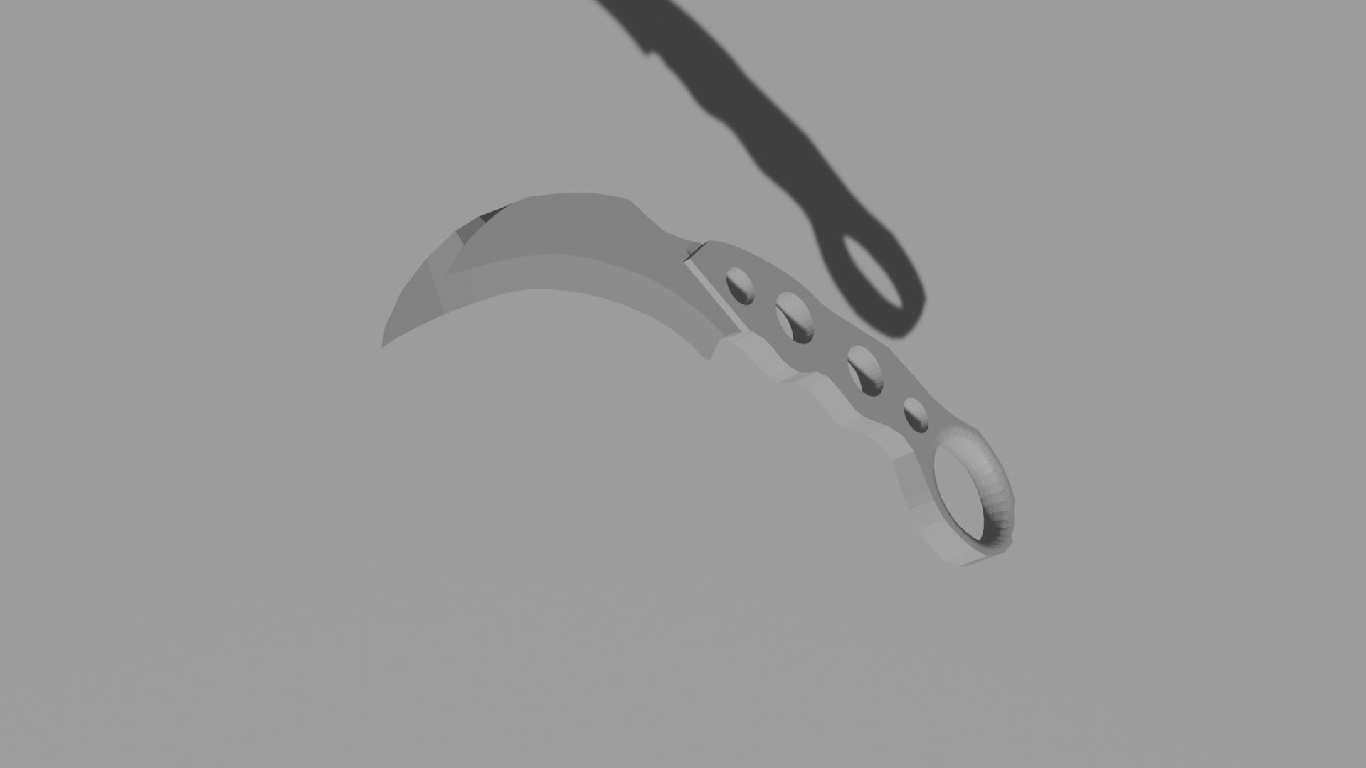 3D model Valorant Reaver Karambit 3D print model VR / AR / low-poly ...