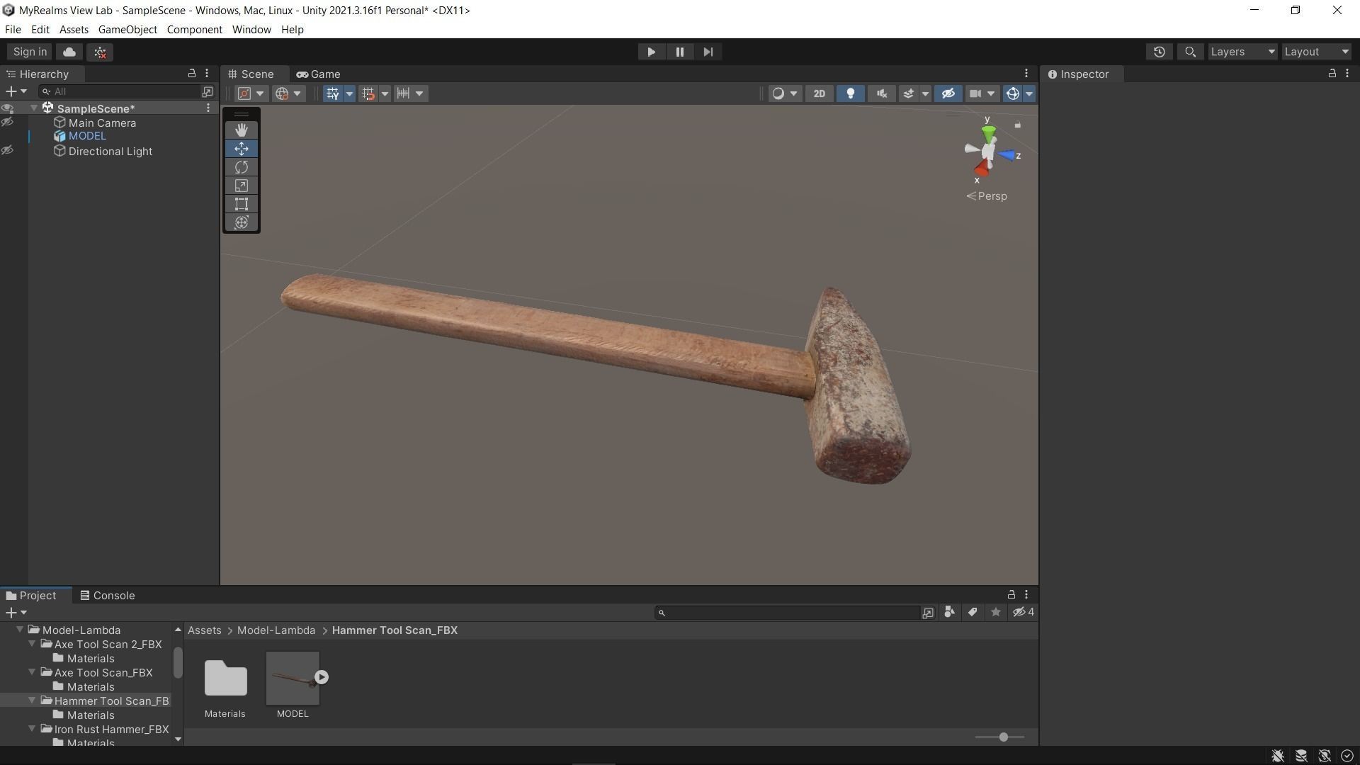 3D model Iron Hammer Tool Scan VR / AR / low-poly | CGTrader