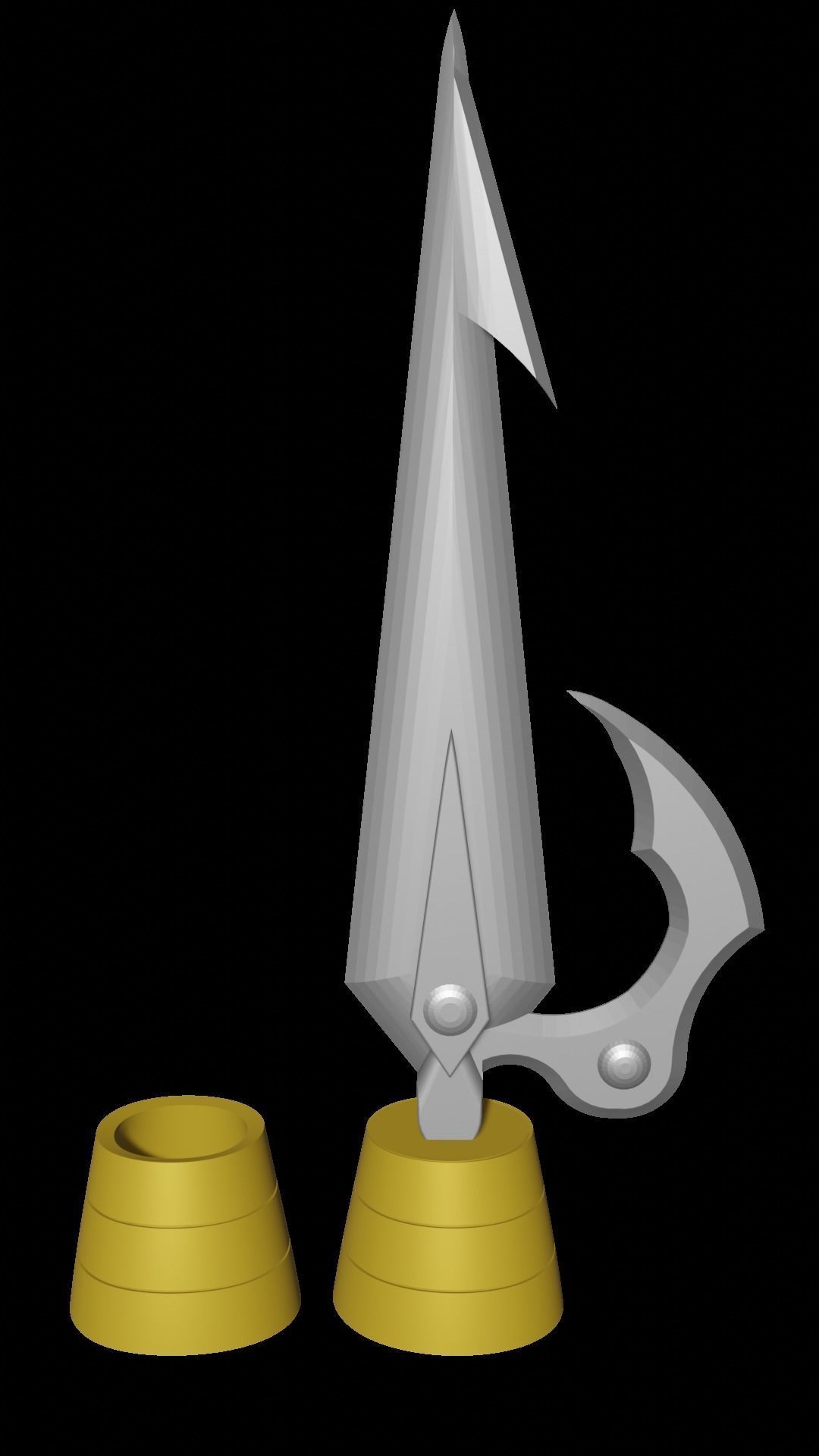 Hand Trident 3D model 3D printable | CGTrader