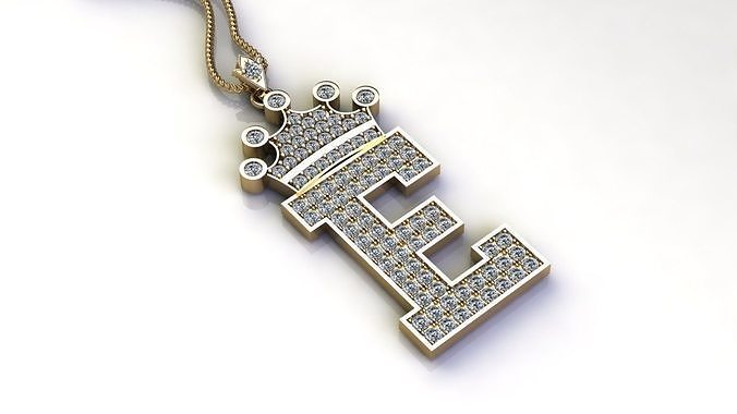 Alphabet Diamond Letter E 3D model | CGTrader