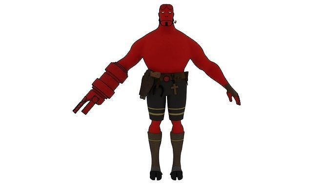 Hellboy Rig 3D model rigged | CGTrader