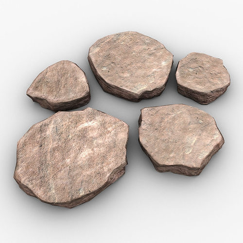 3D model Floor Stones VR / AR / low-poly | CGTrader