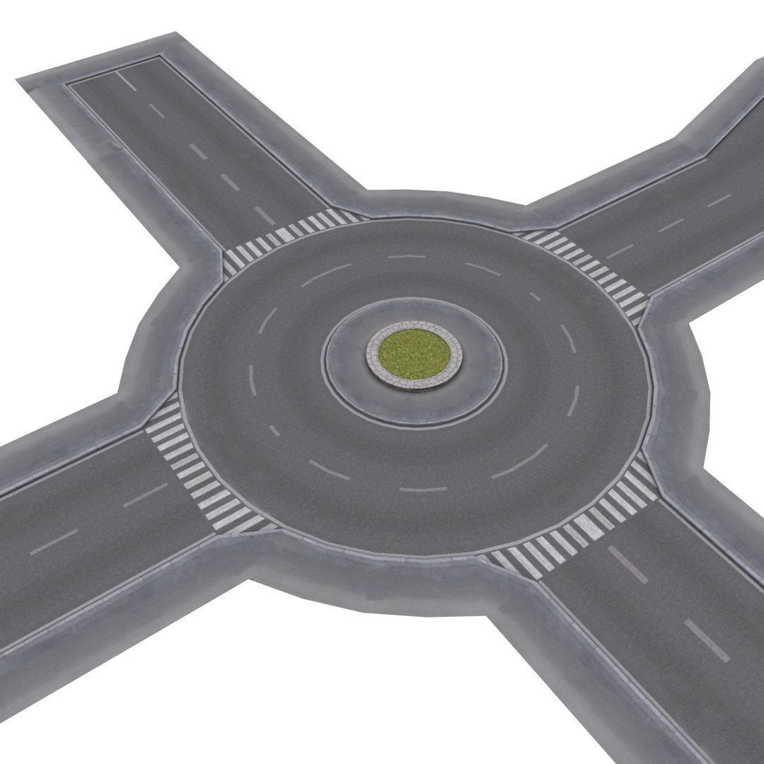 3D model Modular Road network VR / AR / low-poly | CGTrader