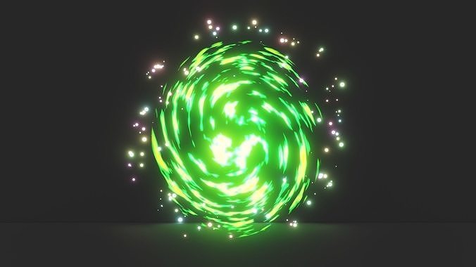 3D model Green Portal VR / AR / low-poly | CGTrader