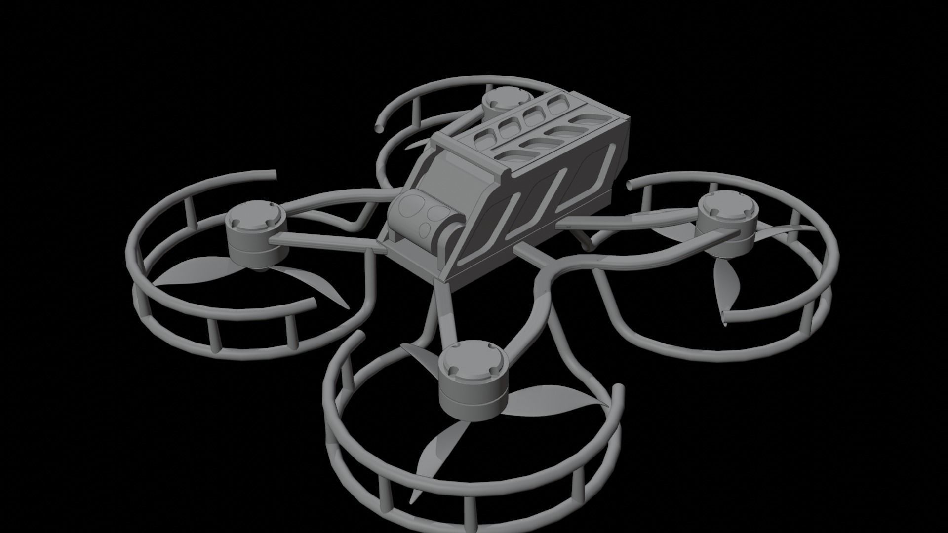 INDOOR FPV DRONE free 3D model animated | CGTrader