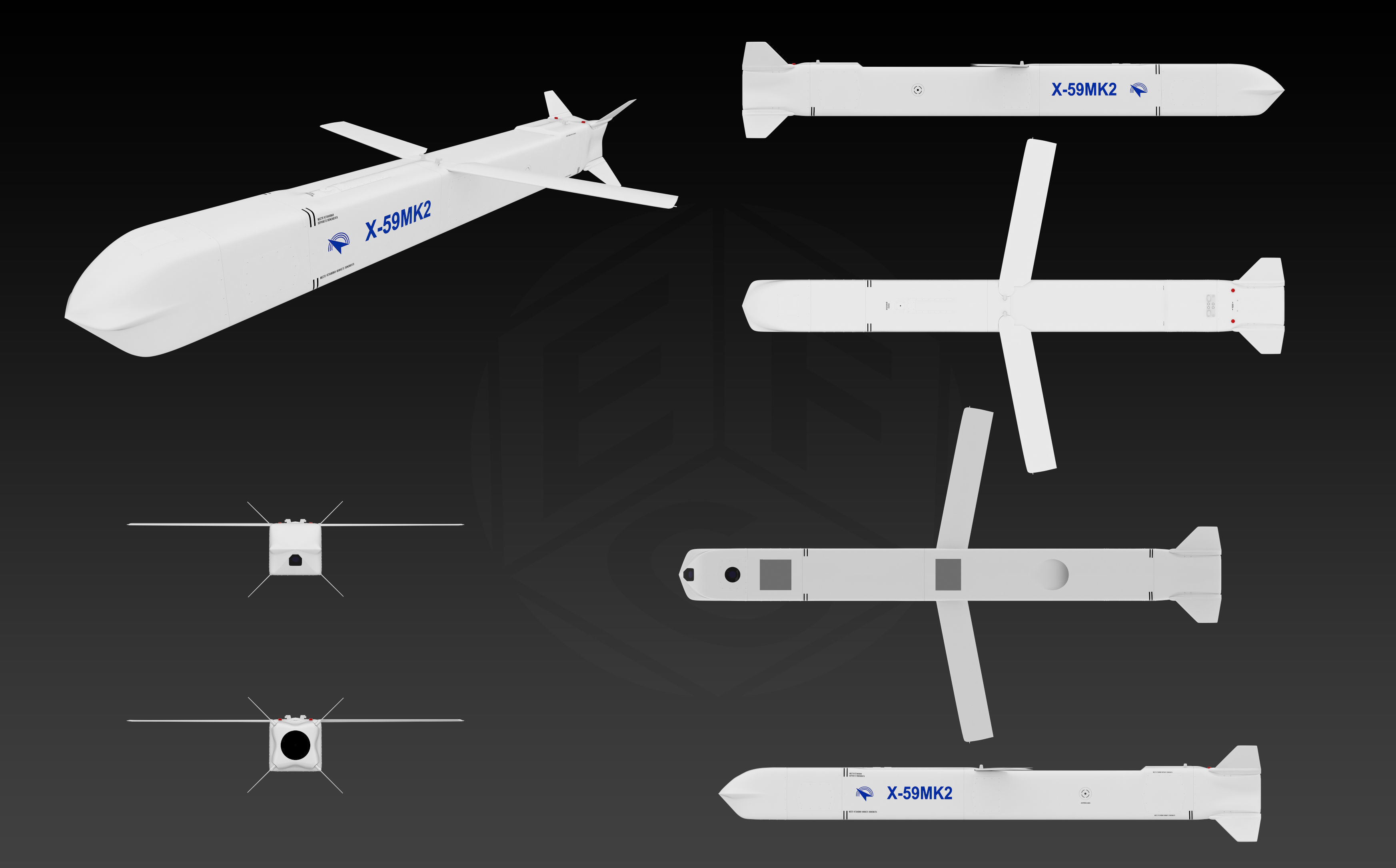 KH-59MK2 - X-59MK2 3D model animated | CGTrader