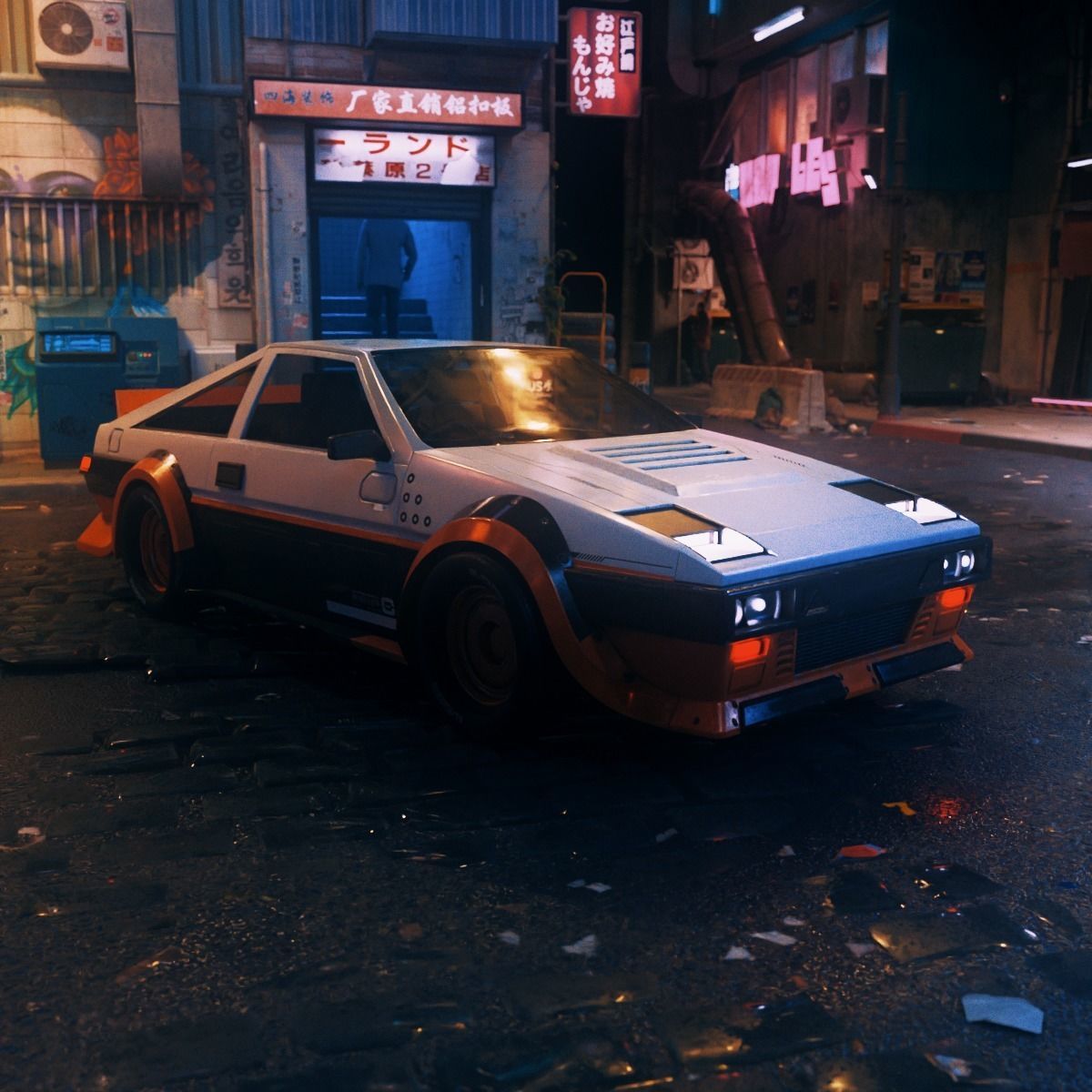 Cyberpunk Factional AE86 3D model | CGTrader