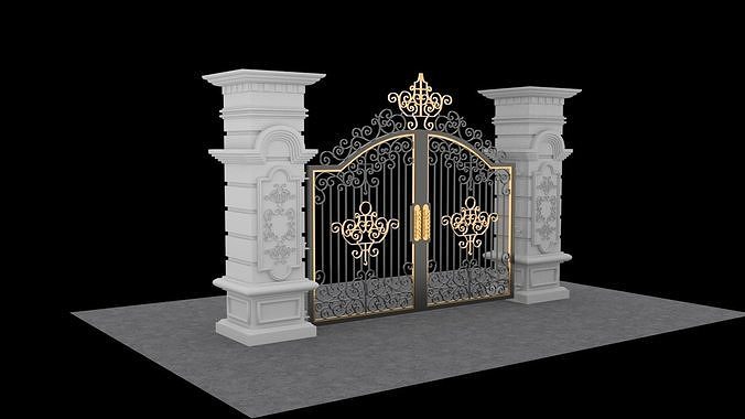 Royal Gate 3D model | CGTrader