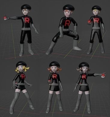 sbire team rocket 3D model 3D printable | CGTrader