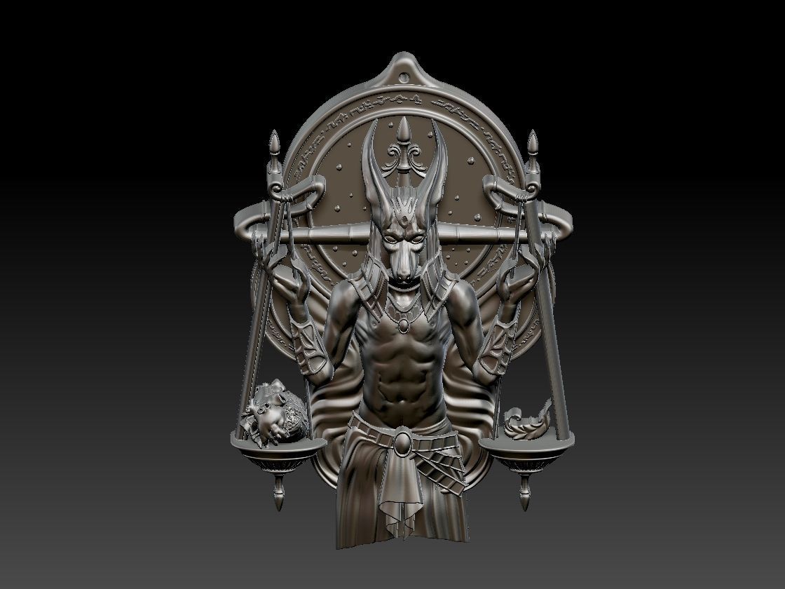 HM Anubis Keychain 3D model 3D printable | CGTrader