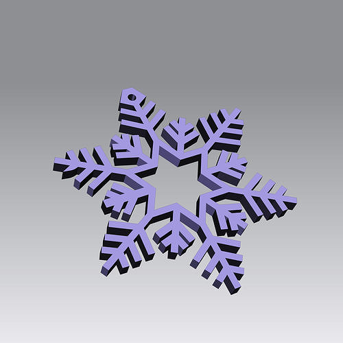 3D snowflake design christmas ornament 3D model 3D printable | CGTrader