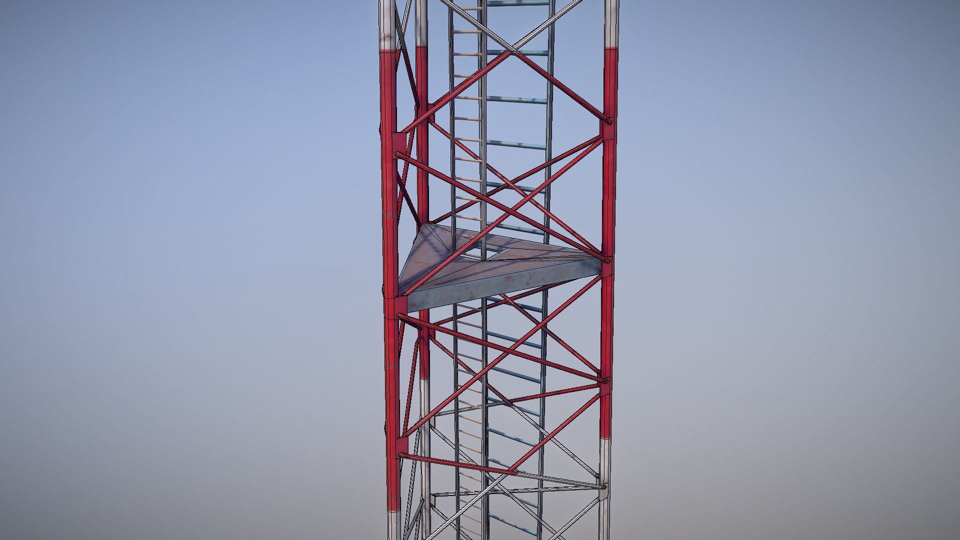 3D model LA CellTower Truss 26M VR / AR / low-poly | CGTrader