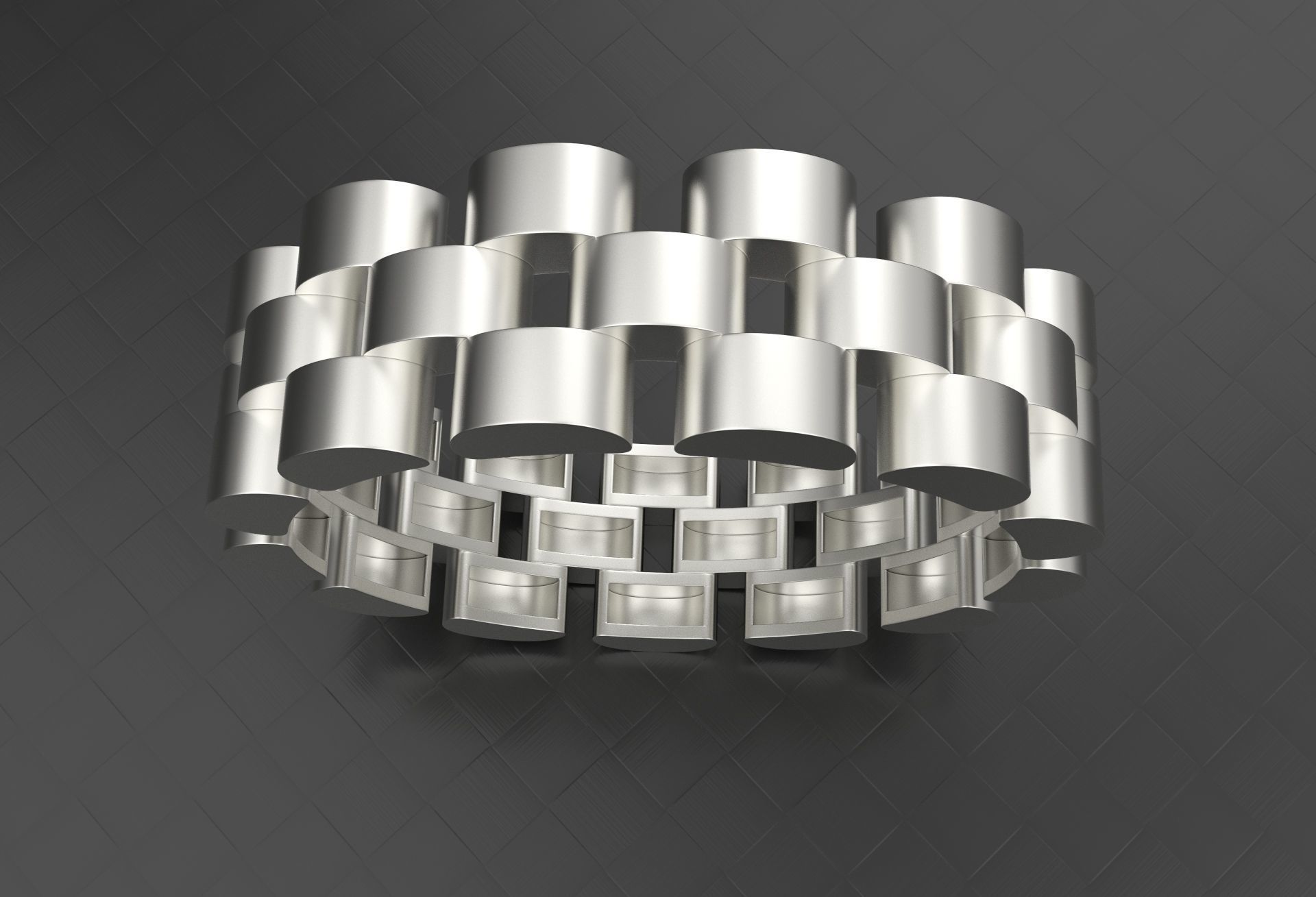 wedding ring - separate links 3D model 3D printable | CGTrader