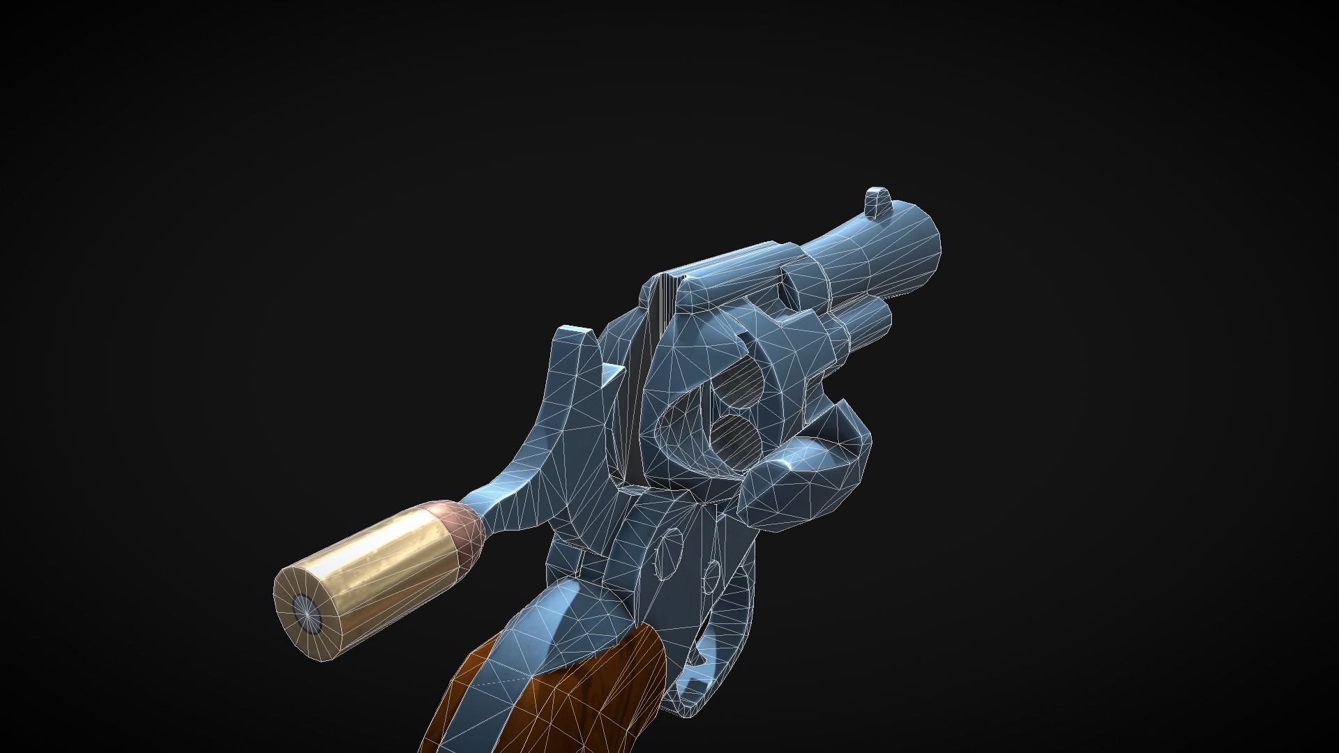 3D model Stylized Revolver VR / AR / low-poly | CGTrader