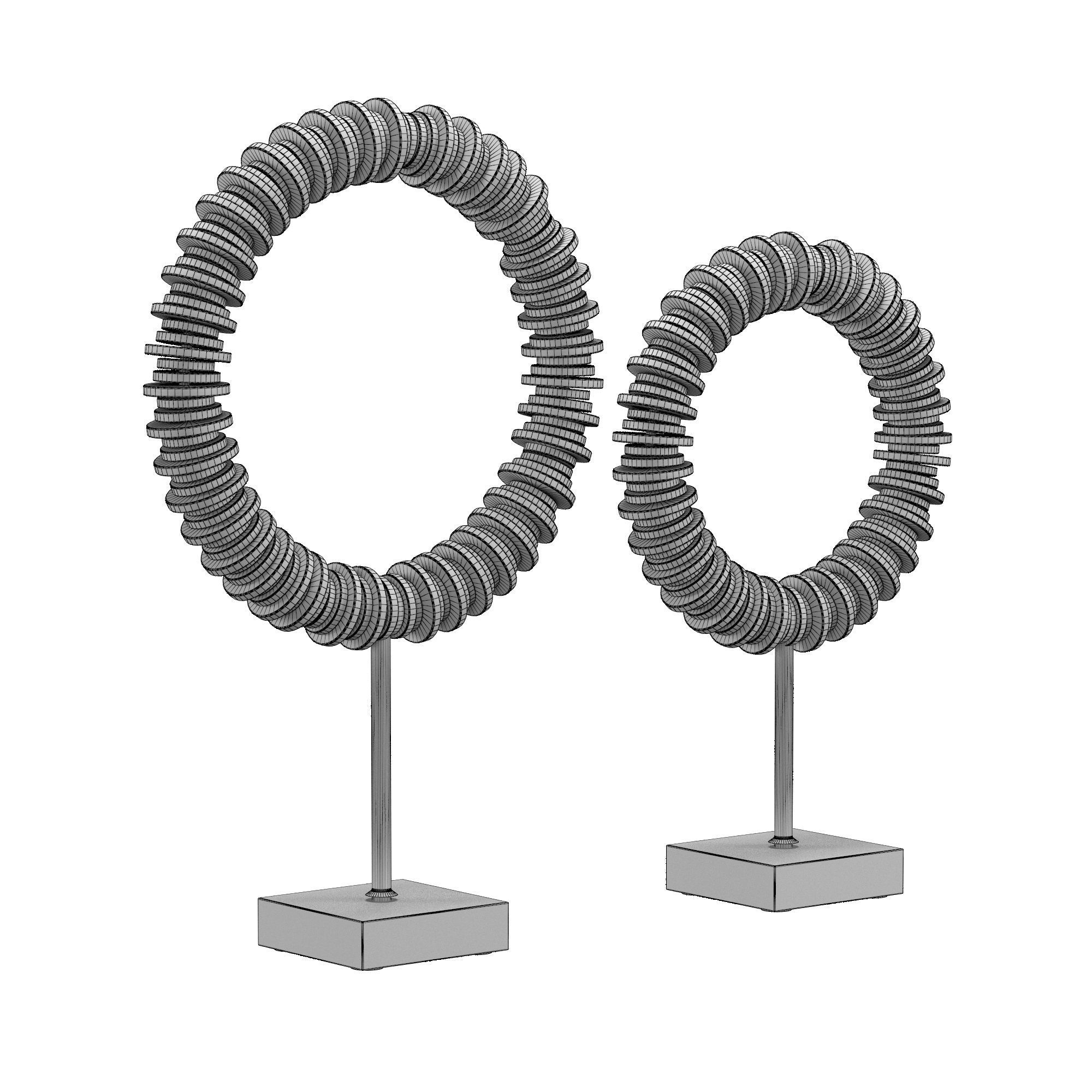 Arena Ring Sculptures 3D model | CGTrader