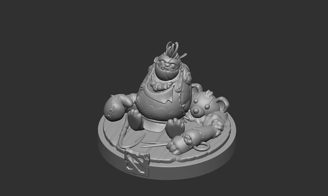 Pudge Persona toy butcher 3D model 3D printable | CGTrader