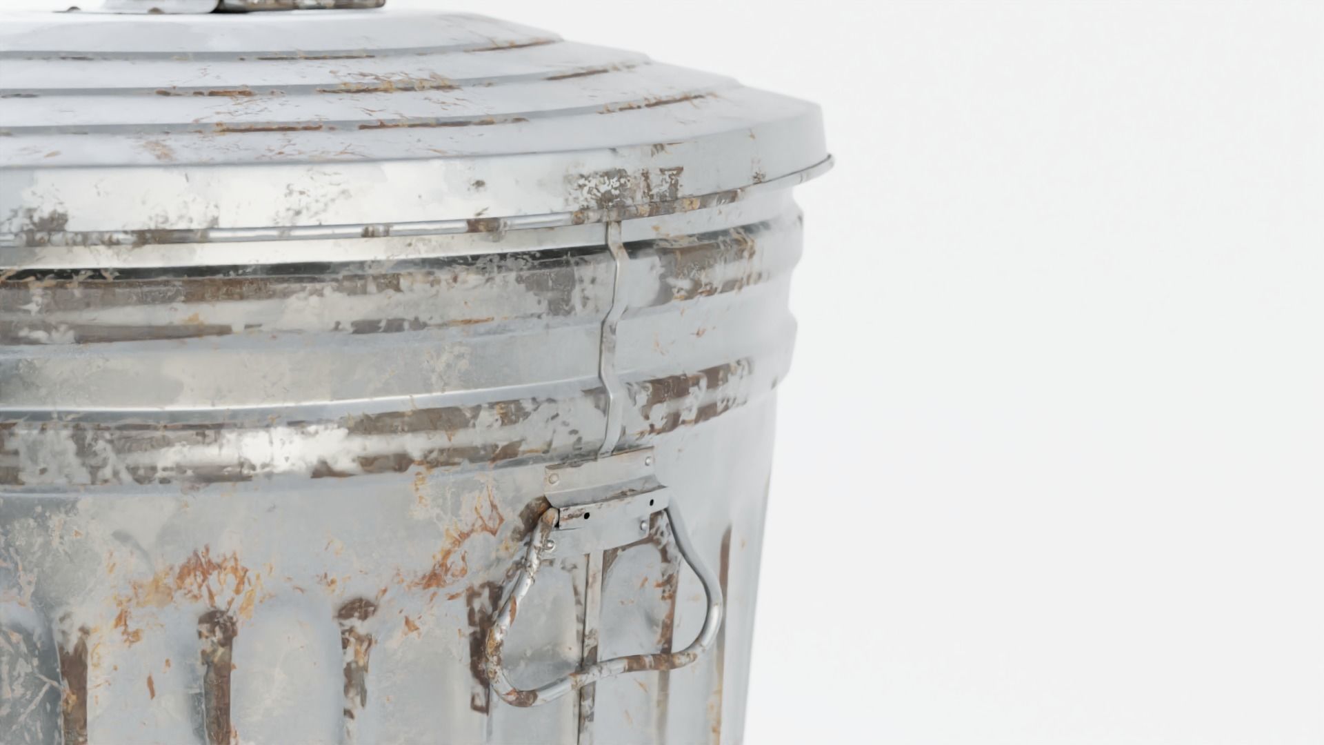 3D model Worn Trash Can VR / AR / low-poly | CGTrader