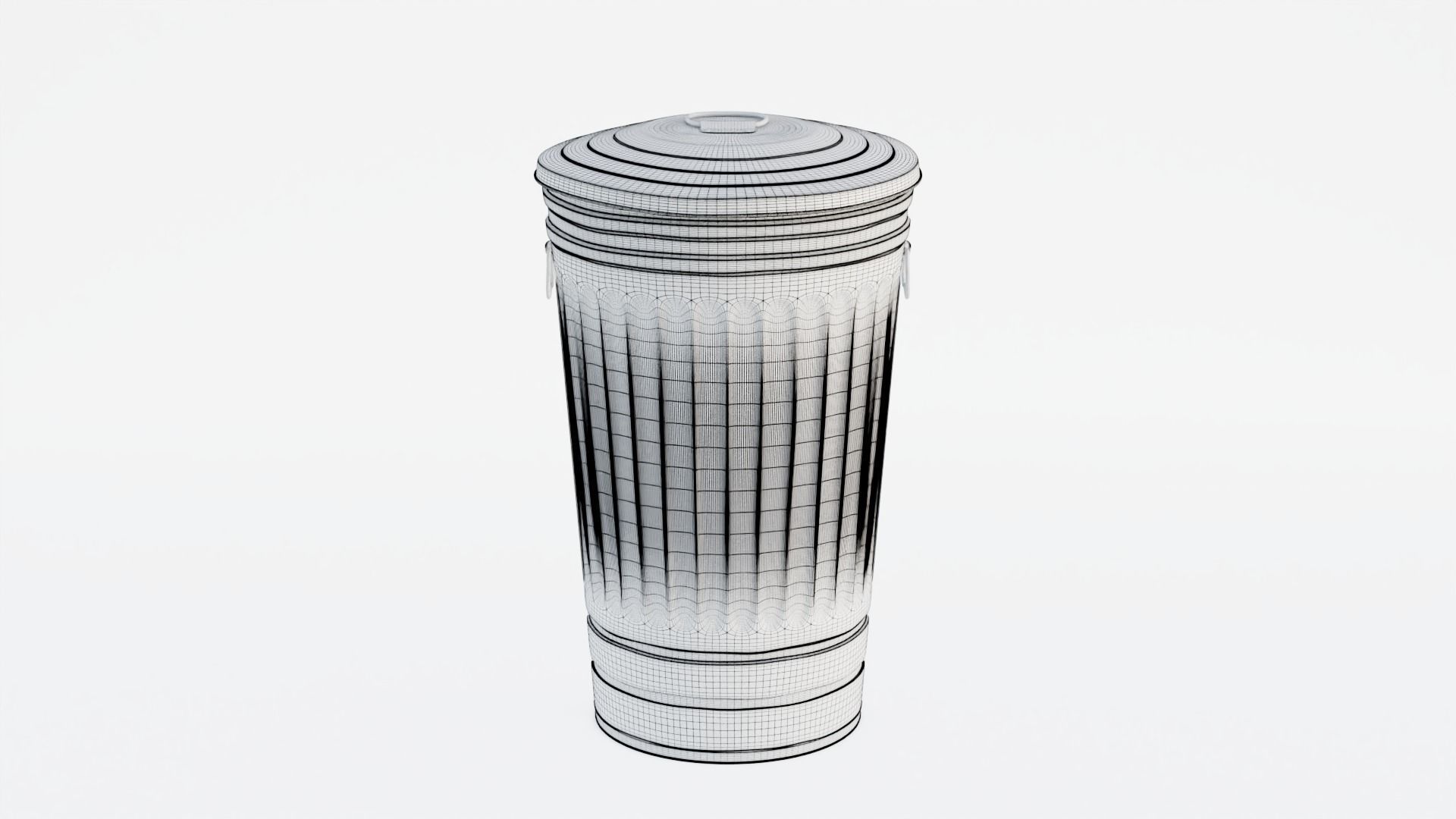 3D model Worn Trash Can VR / AR / low-poly | CGTrader