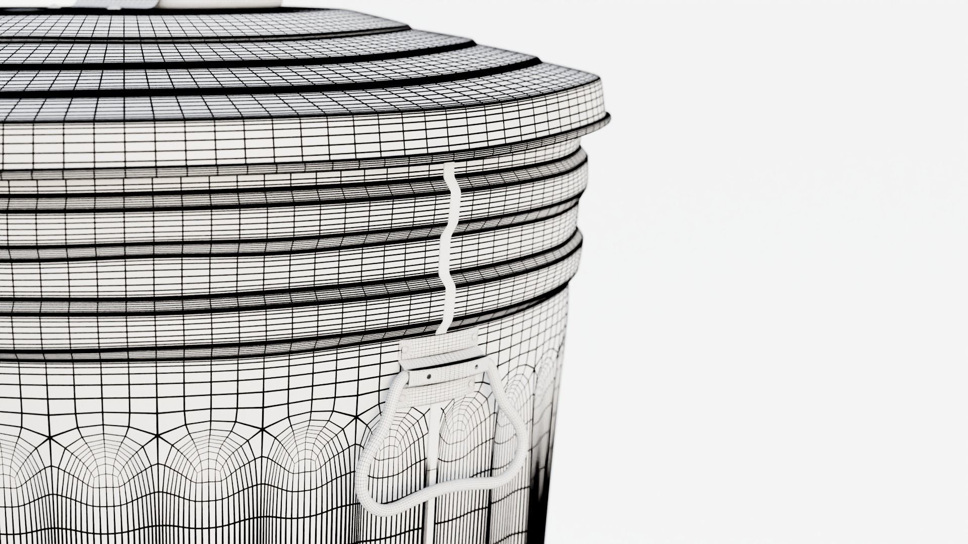 3D model Worn Trash Can VR / AR / low-poly | CGTrader