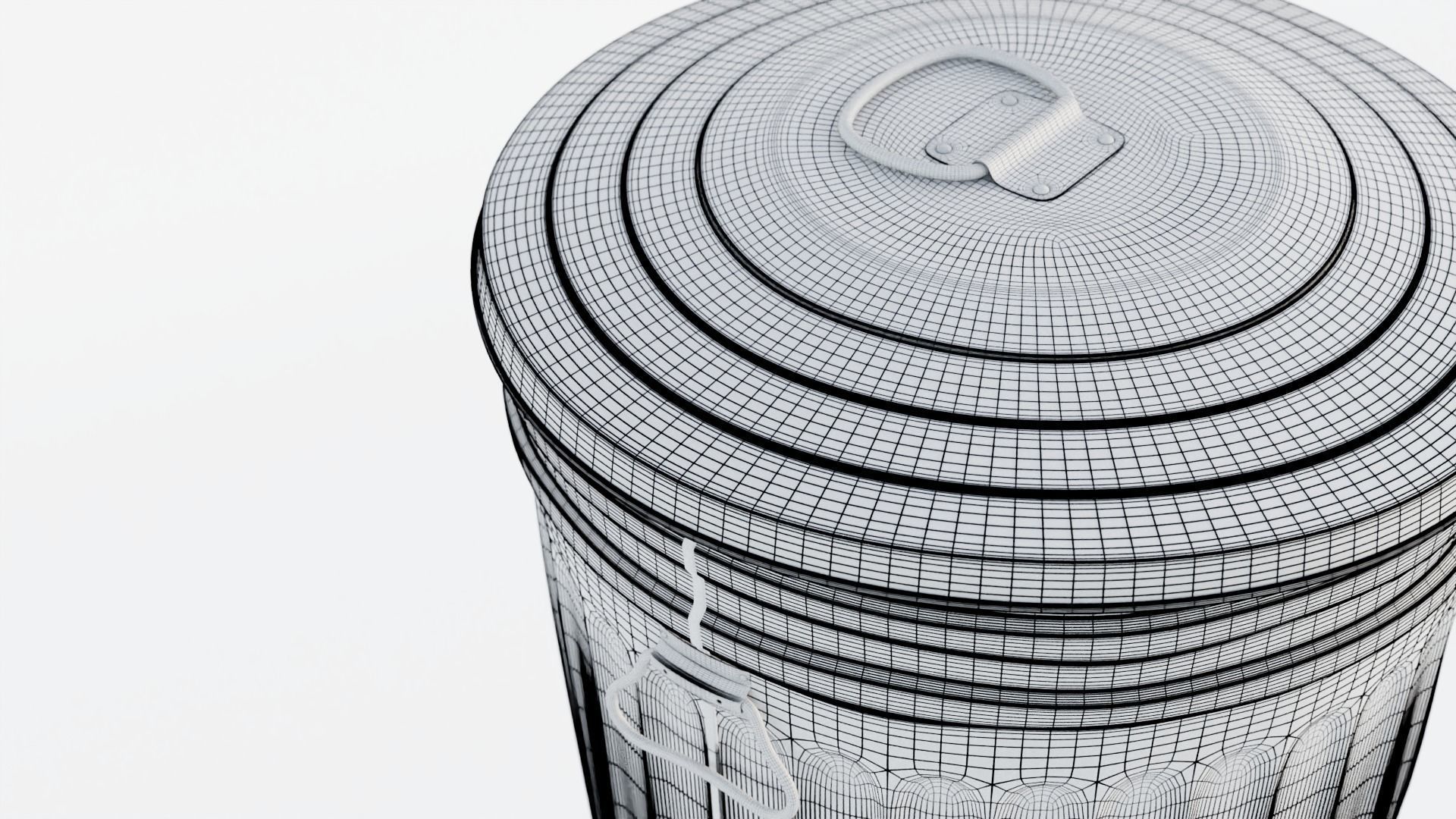 3D model Worn Trash Can VR / AR / low-poly | CGTrader