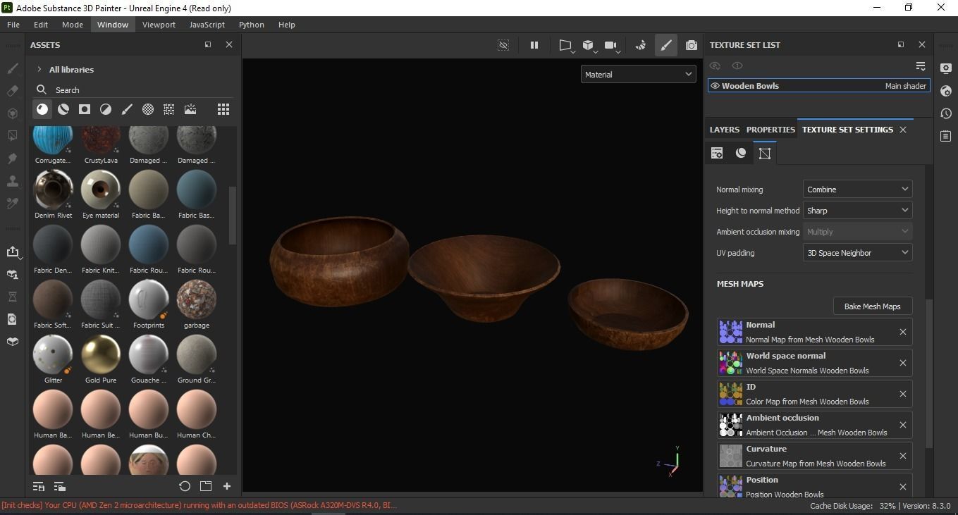 3D model Wooden Bowls 3D Model VR / AR / low-poly | CGTrader