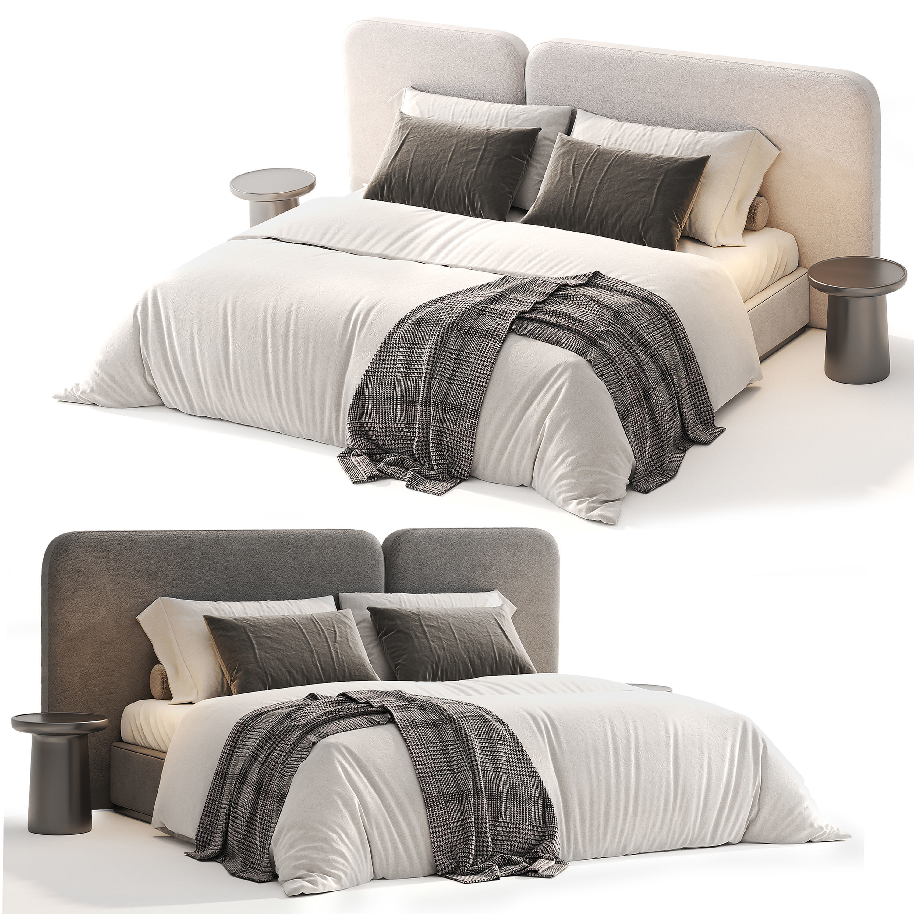 Dunes Bed by high wall 3D model | CGTrader